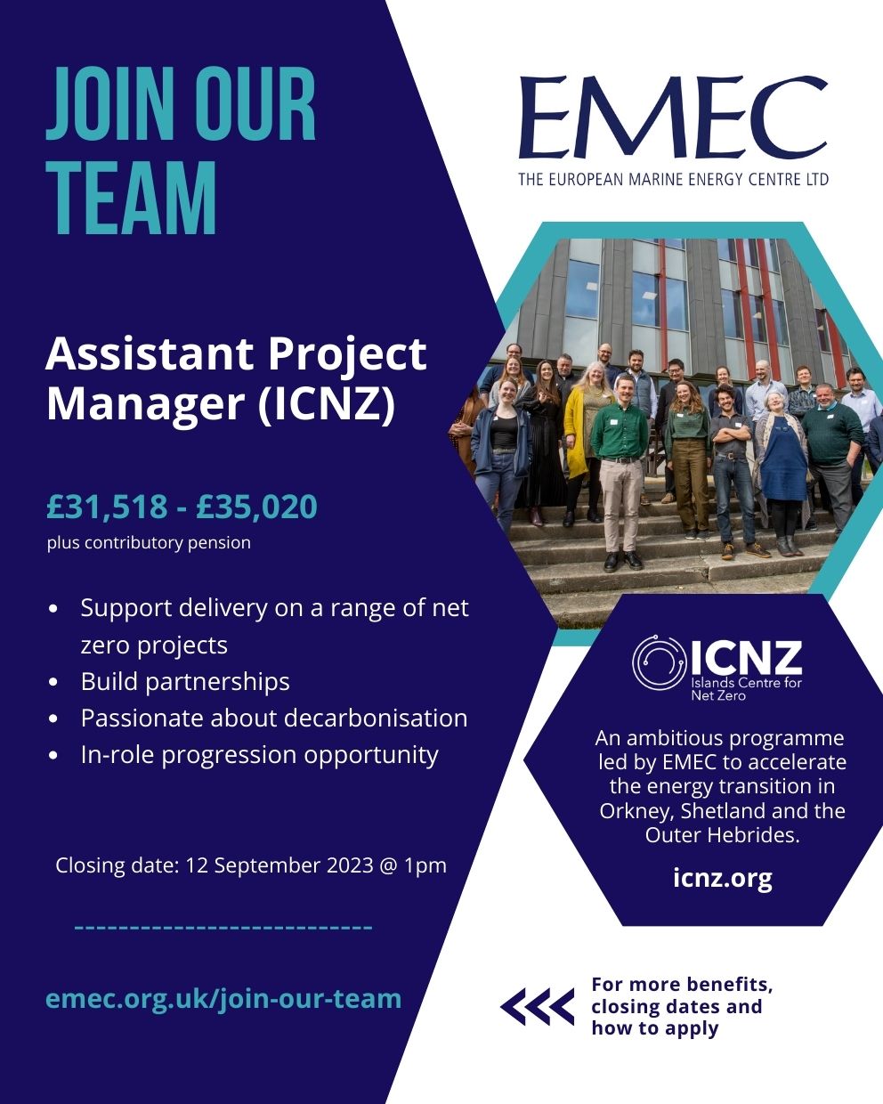 Join our team | Islands Centre for Net Zero